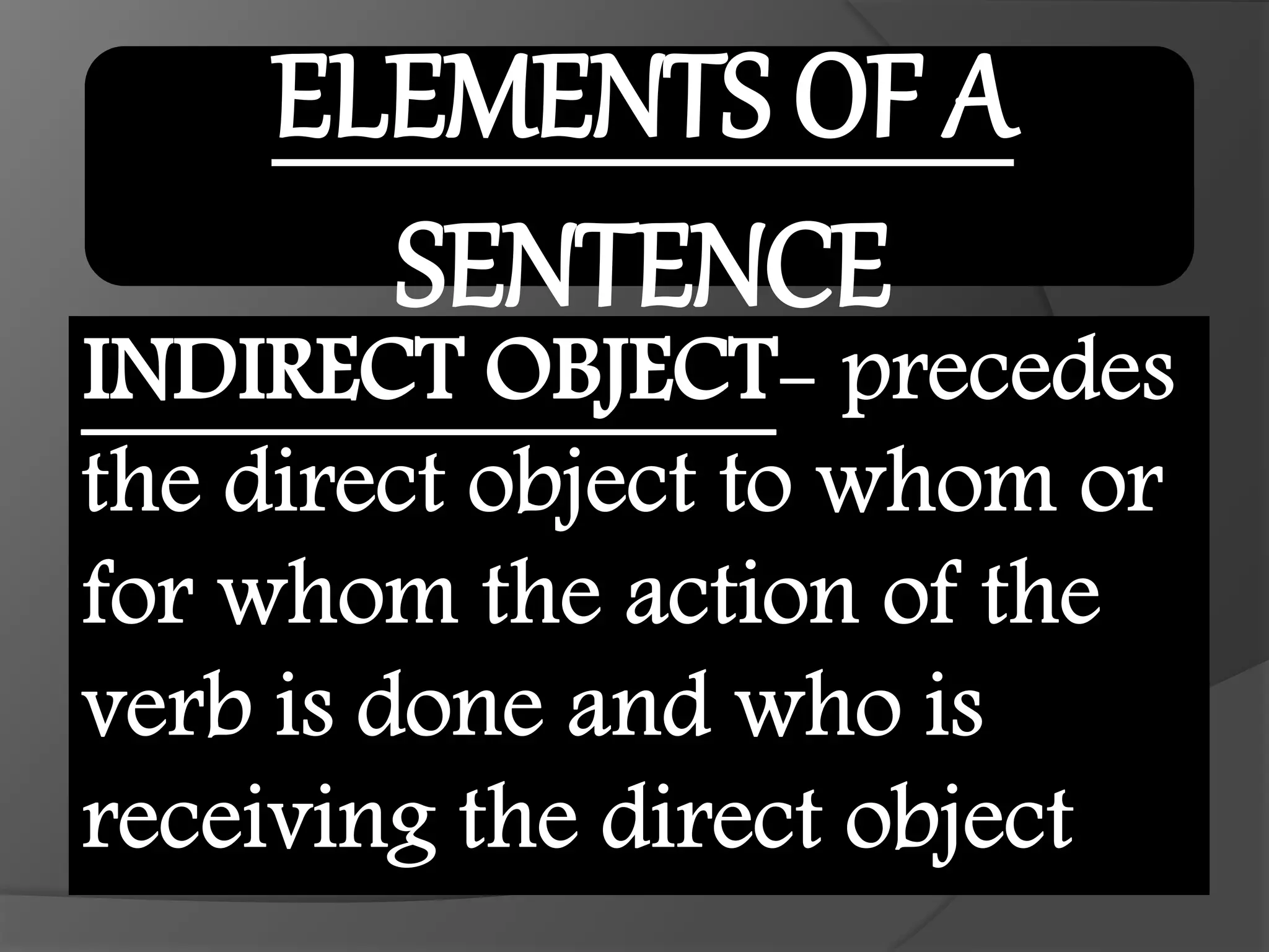 SENTENCE PATTERNS | PPTX
