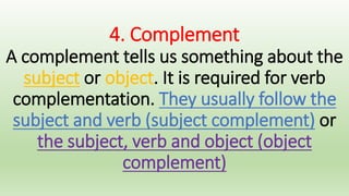 sentence patterns. types of sentences pptx | PPT