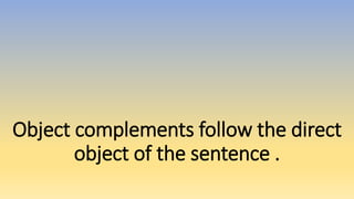 sentence patterns. types of sentences pptx | PPT