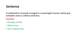 Sentence, Phrase and Clause (1).pptxx x | PPTX