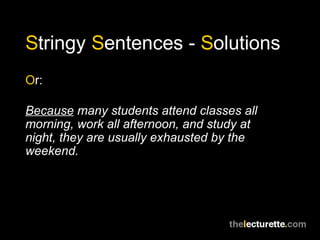 Sentence problems | PPT