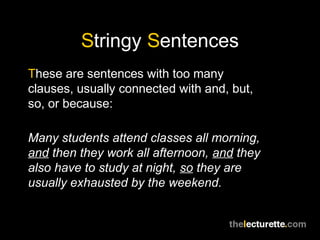 Sentence problems | PPT