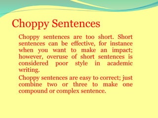 Sentence Problems for English learner with some skils. | PPT