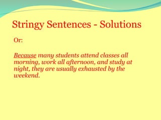 Sentence Problems for English learner with some skils. | PPT