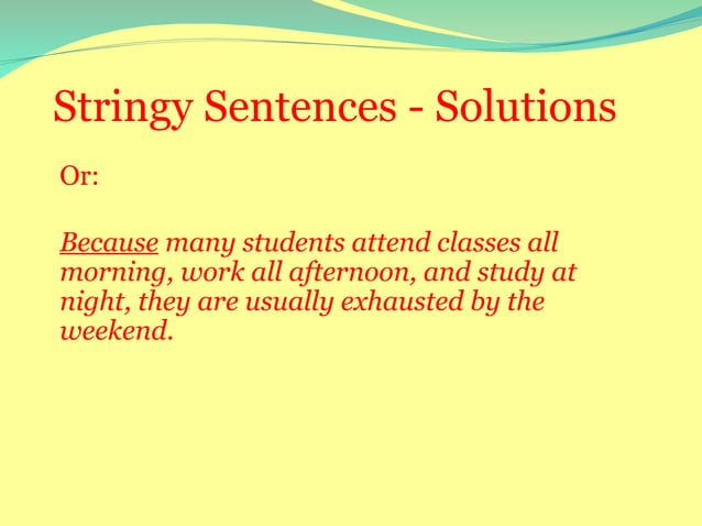 Sentence Problems for English learner with some skils. | PPT