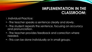 Sentence Repetition PowerPoint for Educators | PPT