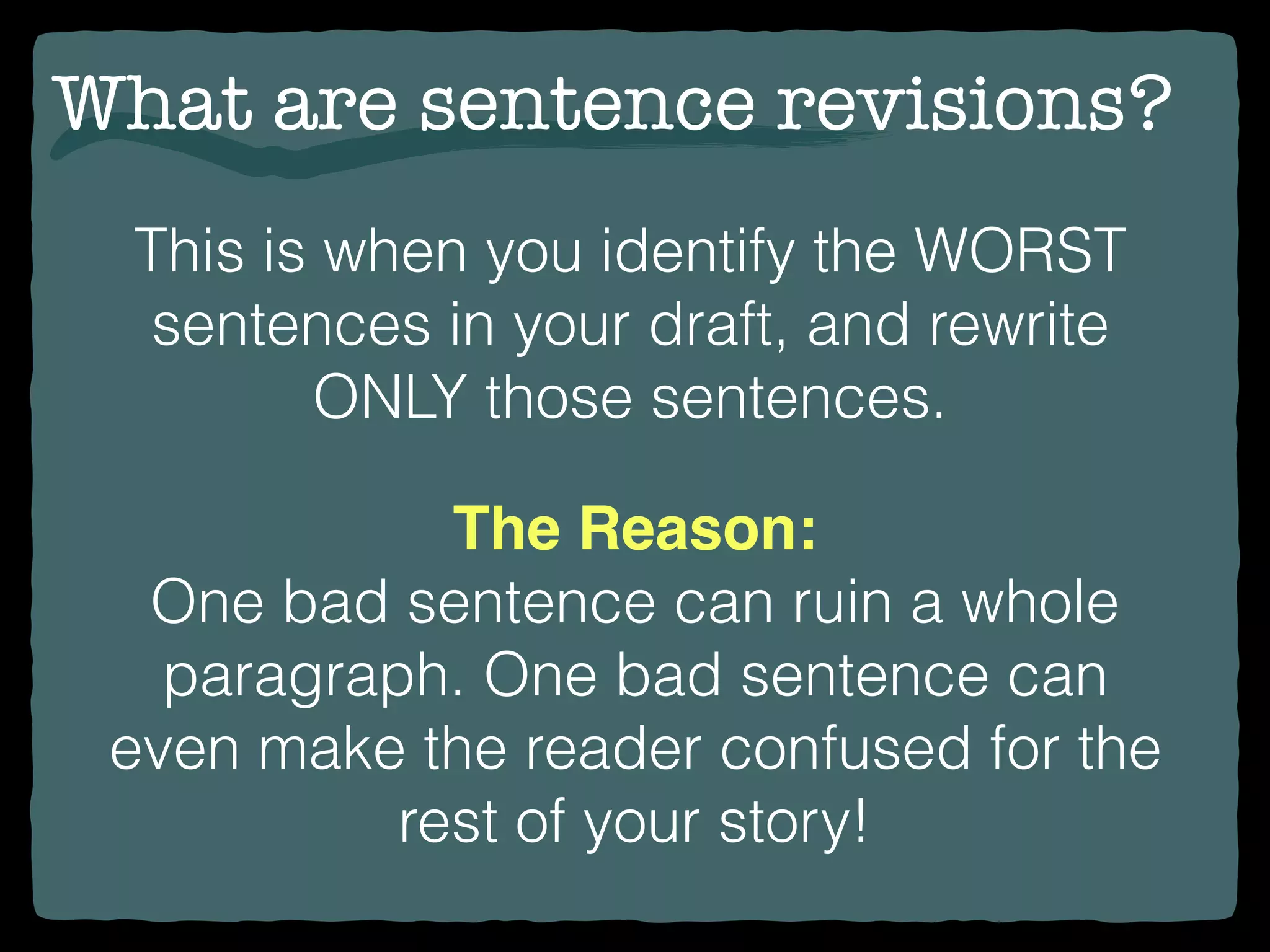 Sentence Revisions Activity | PDF