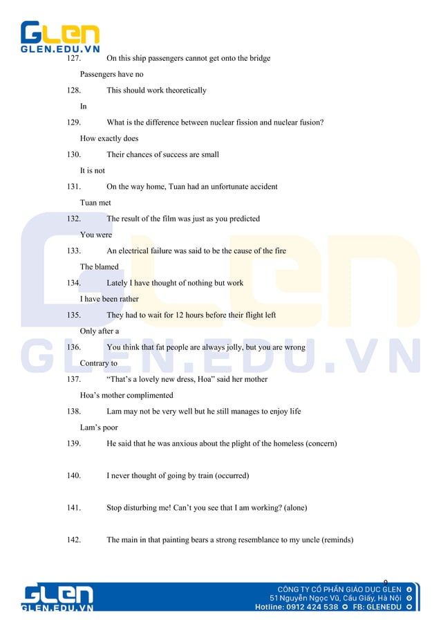 Sentence rewriting | PDF