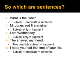 Sentences | PPT