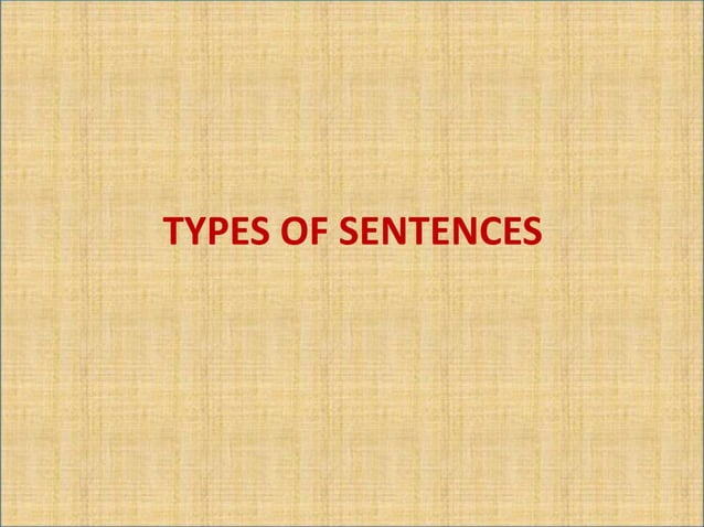 Sentences | PPT