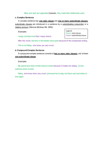 Sentences | DOCX | Programming Languages | Computing