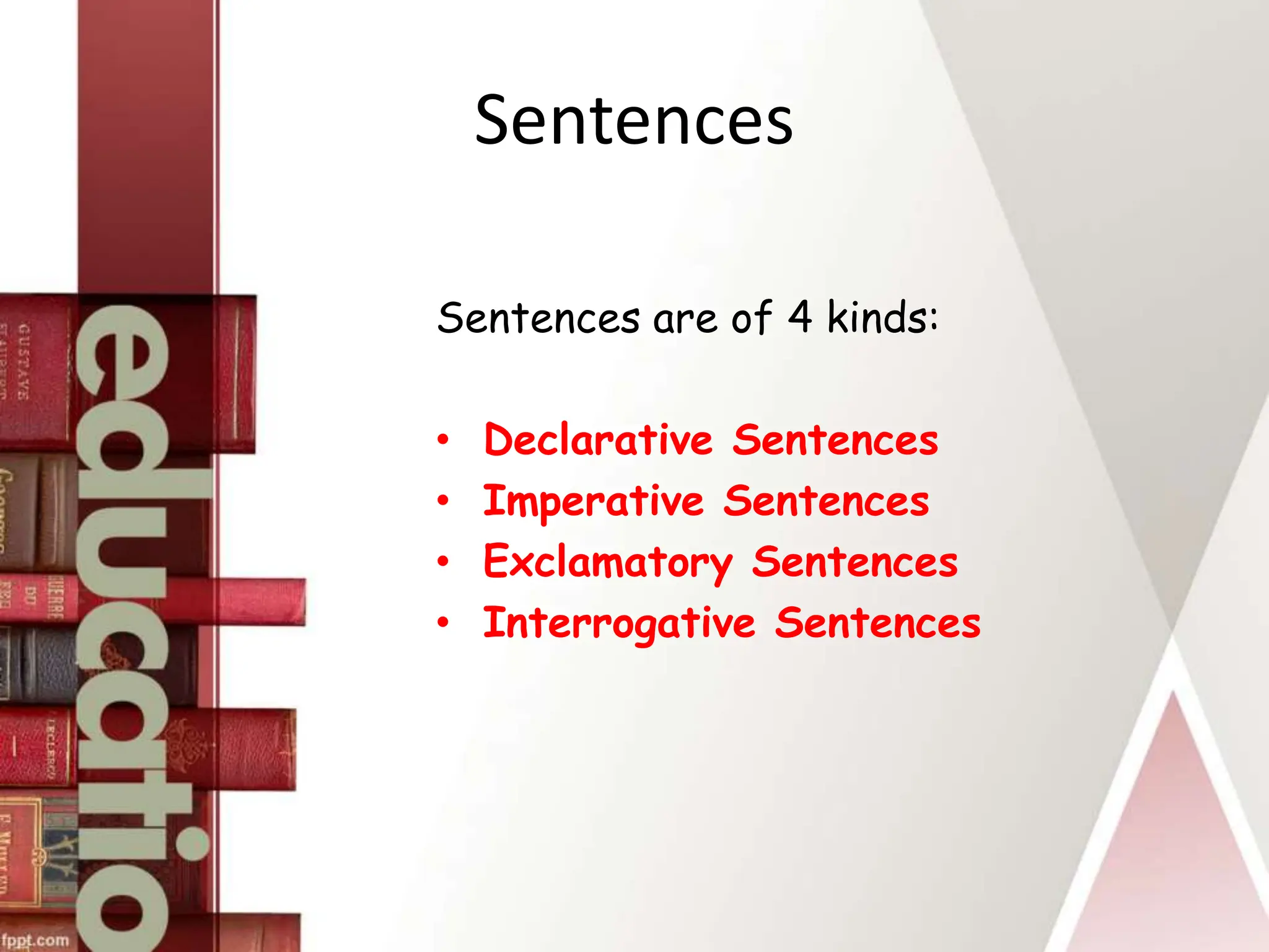 different types of sentences.pptx....... | PPT