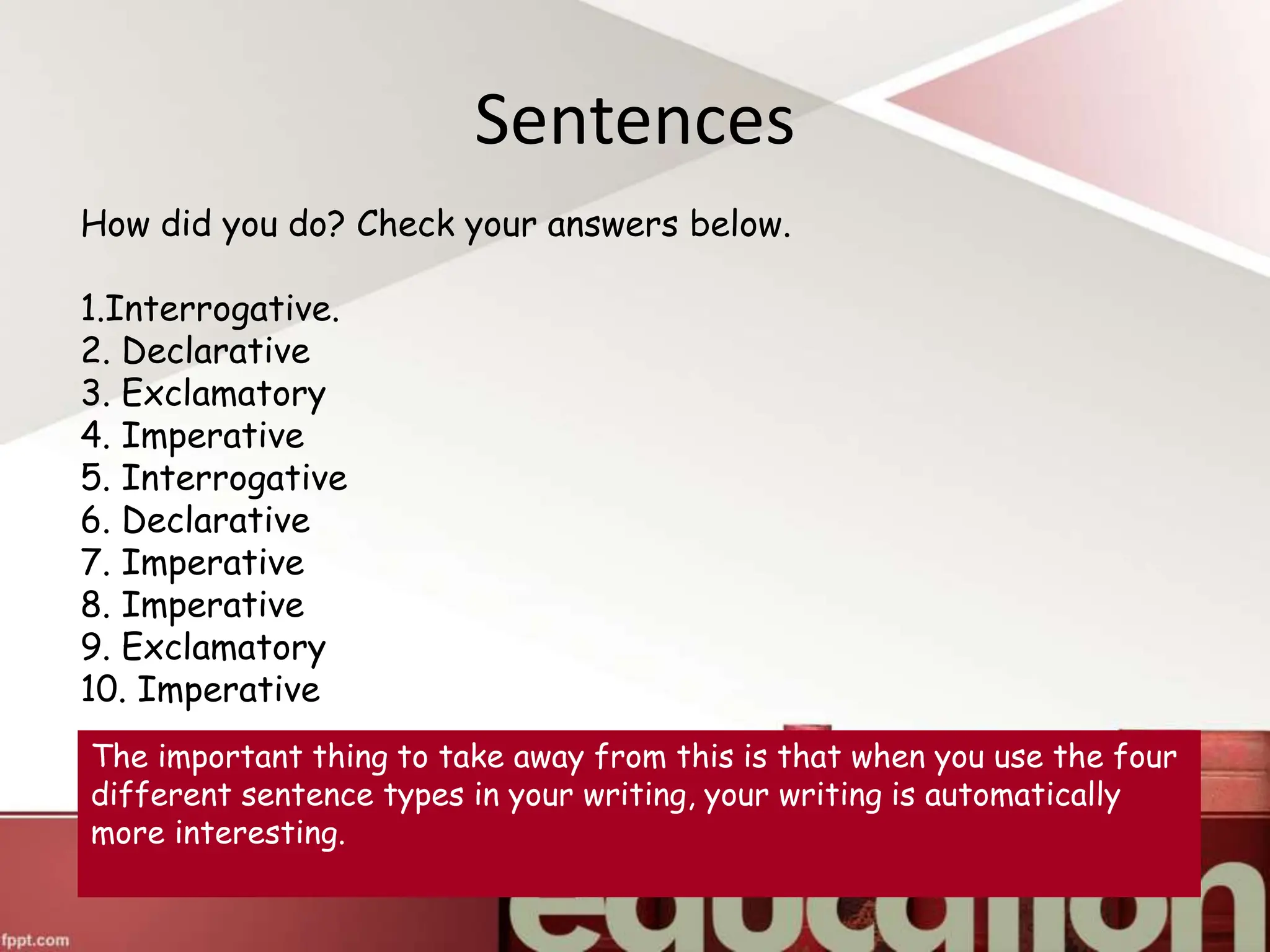 different types of sentences.pptx....... | PPT