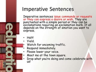 different types of sentences.pptx....... | PPT