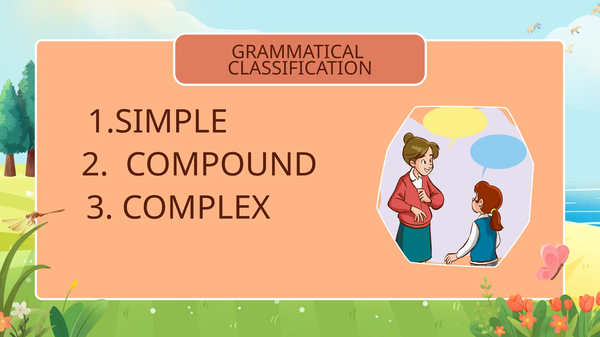 CLASSIFICATION OF SENTENCES REPORT IN ENGLISH | PPT