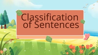 CLASSIFICATION OF SENTENCES REPORT IN ENGLISH | PPT