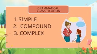 CLASSIFICATION OF SENTENCES REPORT IN ENGLISH | PPT