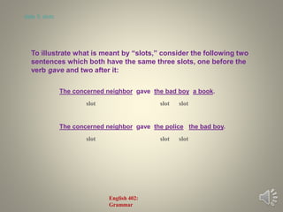 English Grammar Lecture 5: Sentences | PPT