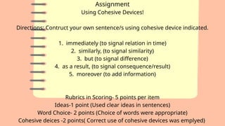 SENTENCES (2) powerpoint presentation g8 | PPT