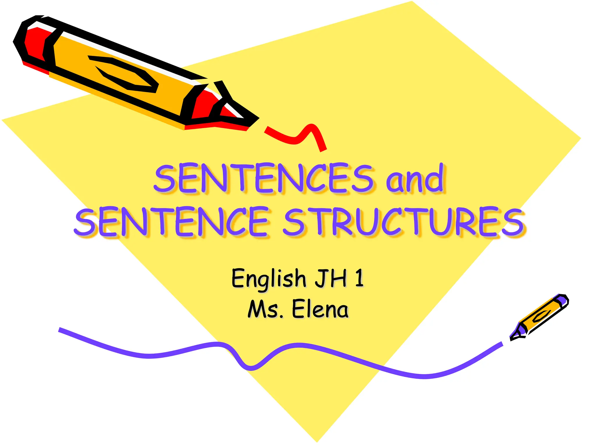 Simple, Compound, Complex Sentences Structures | PPT