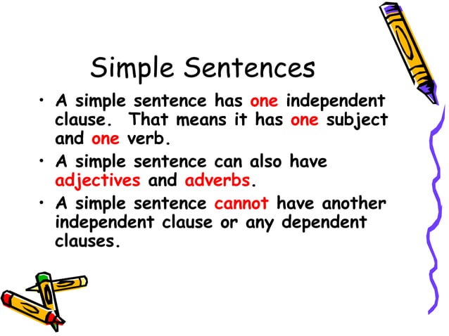 Simple, Compound, Complex Sentences Structures | PPT