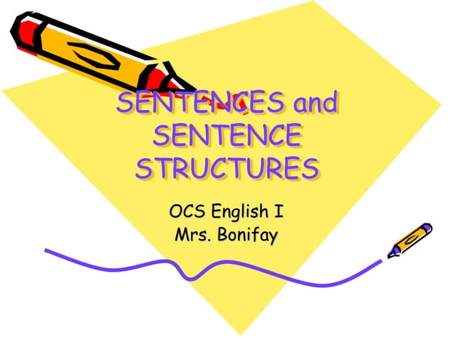 Different Types of Sentence and Its Structure | PPT