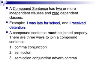 Comprehensive Guide to Sentences, Clauses, and Sentence Types | PPT