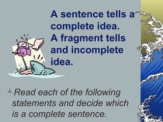 Sentences and Fragments | PPT