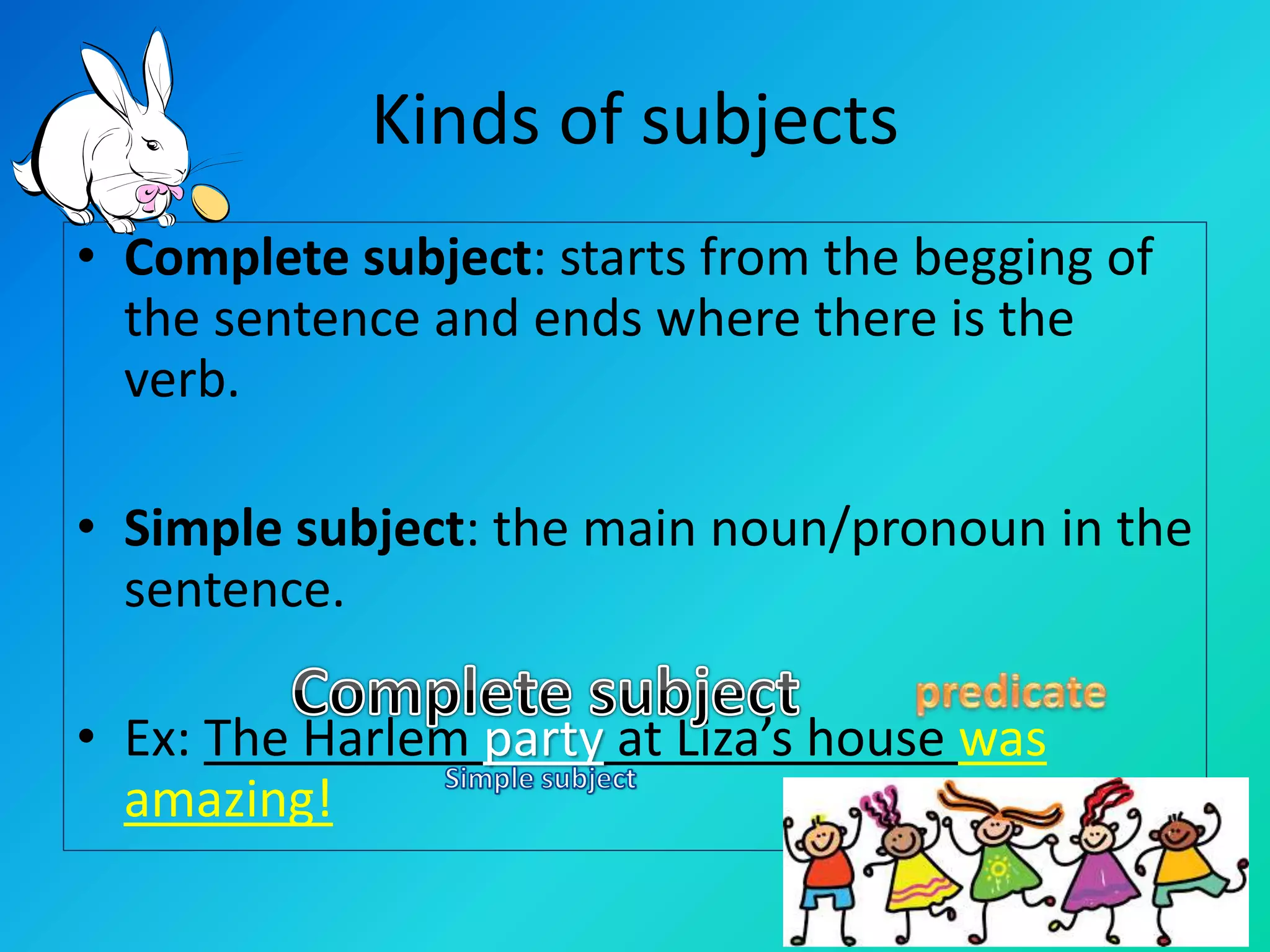 Sentences and fragments/subjects and predicates | PPT