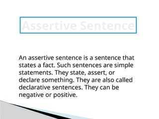 SENTENCES AND ITS TYPES.pptx