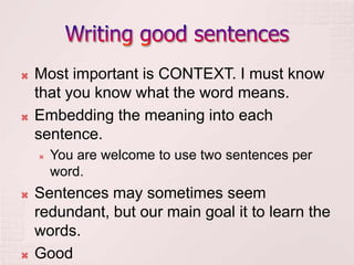 Sentences for dummies | PPTX