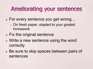 Sentences for dummies | PPTX
