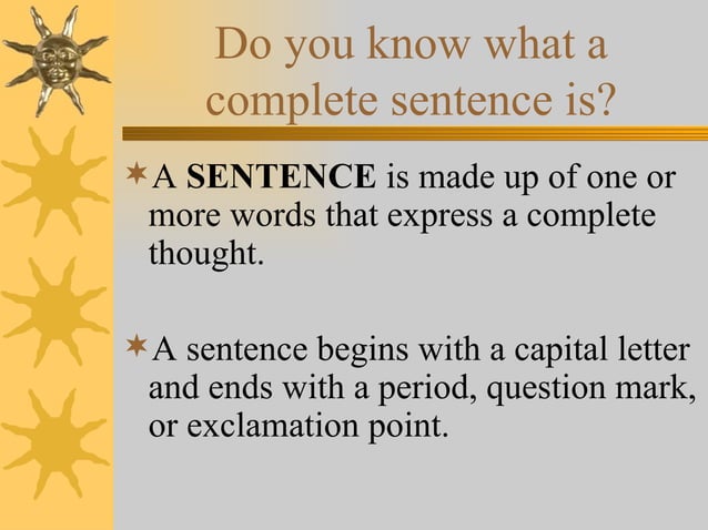 Sentences & fragments | PPT | Travel