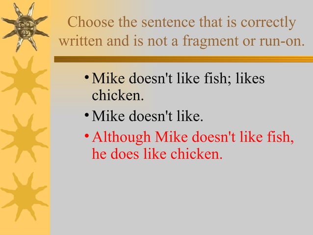 Sentences & fragments | PPT | Travel