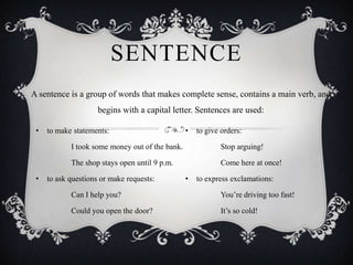 SENTENCE | PPT