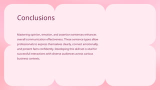 Sentence Skills and types of communication | PPTX