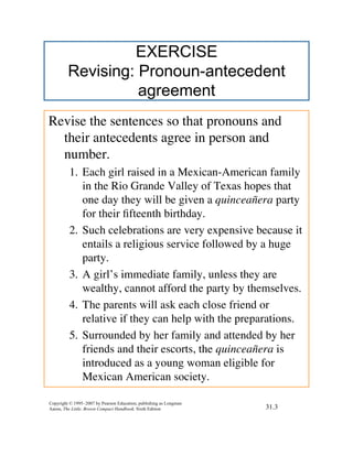 Sentences parts and patterns | PDF