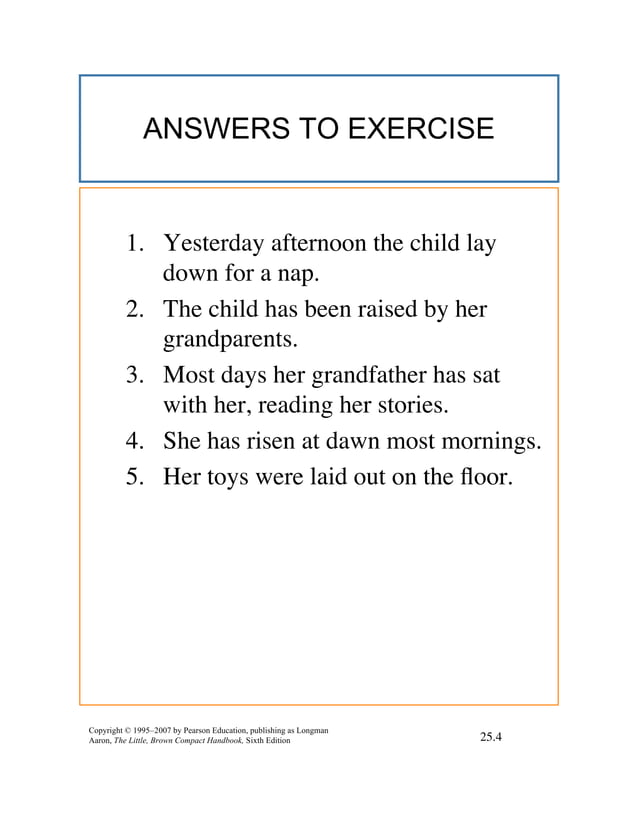 Sentences parts and patterns | PDF