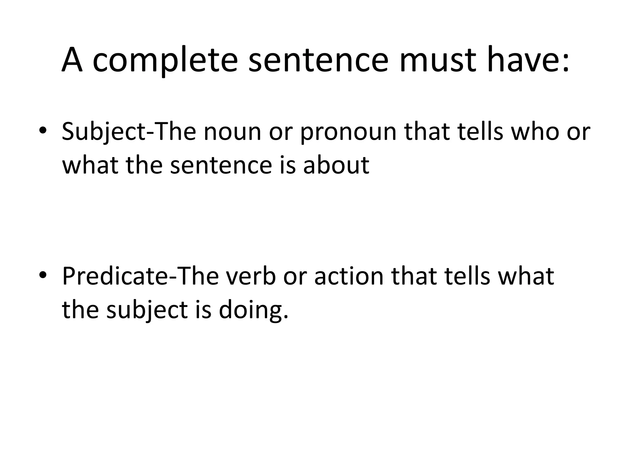 Sentences review | PPTX