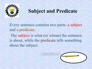 Comprehensive English Grammar: Sentence Types, Subject & Predicate ...