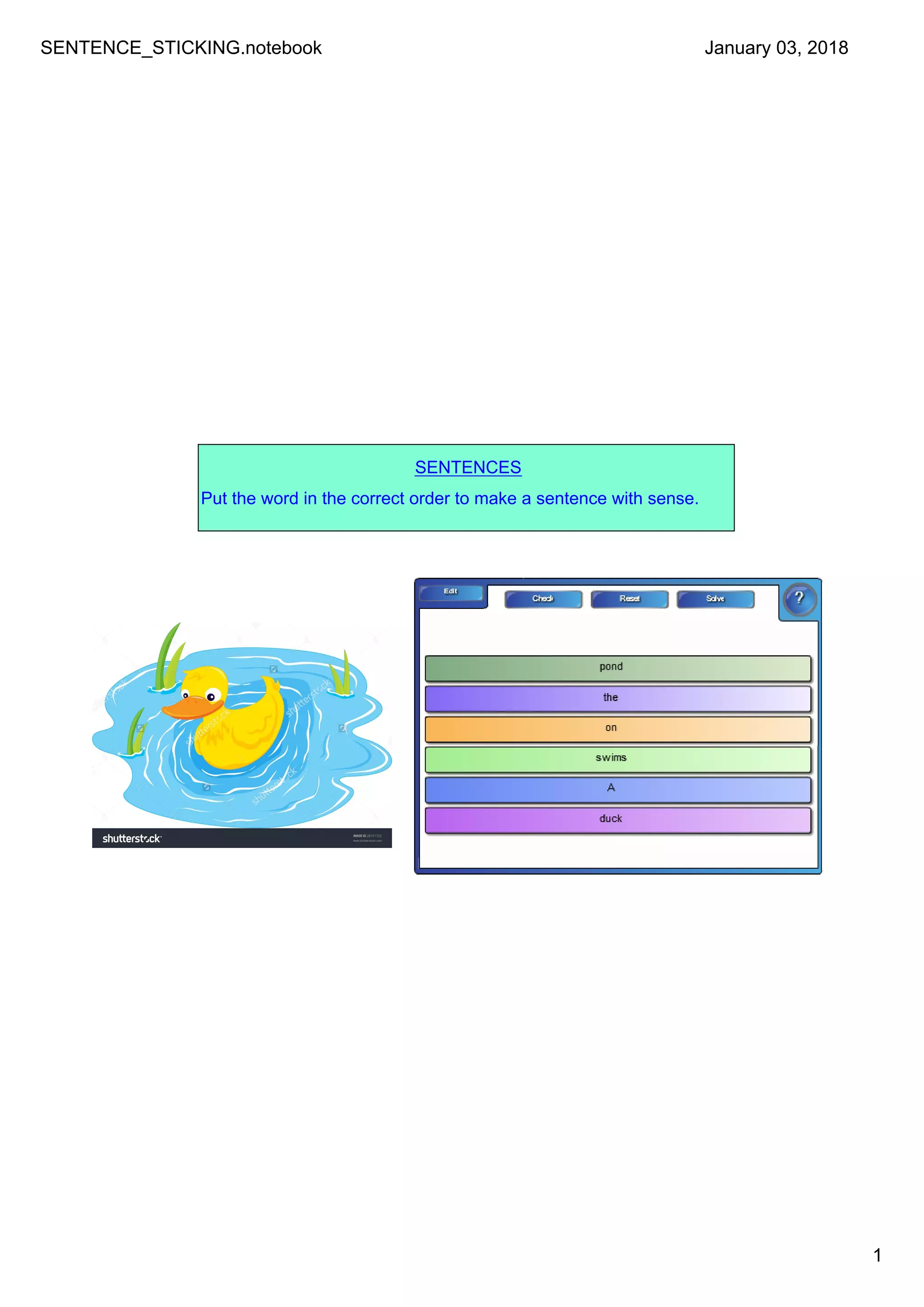 Sentence sticking pdf | PDF