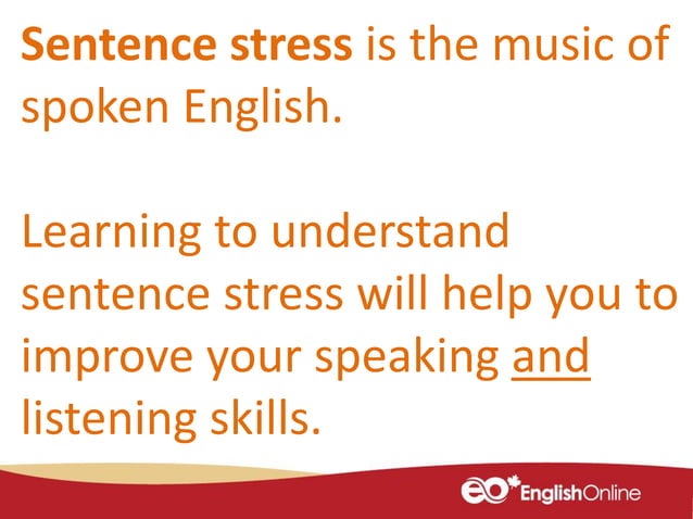 Sentence stress | PPT | Free Download