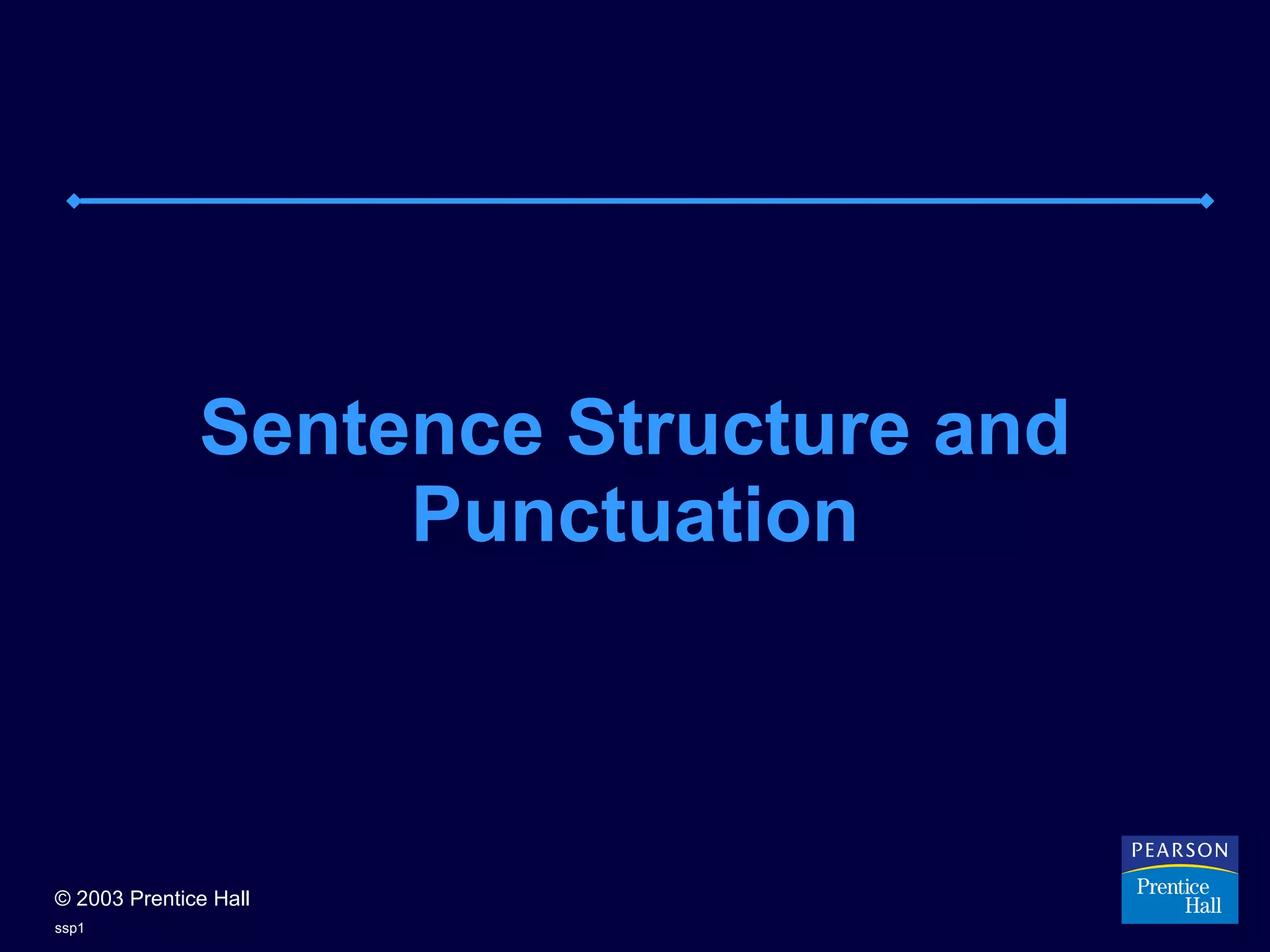 Sentence struct punct | PPT