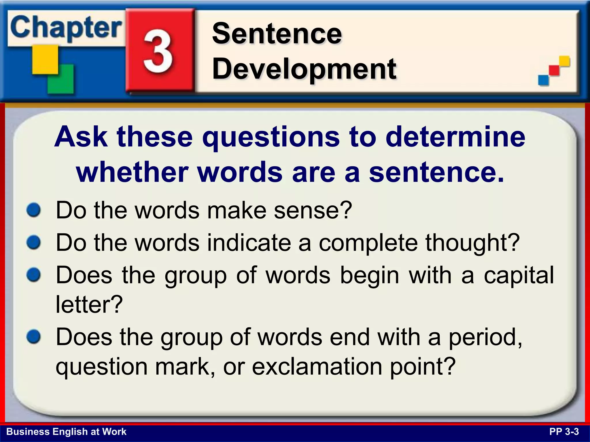 Sentence Structure | PPT