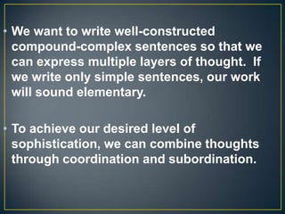 Sentence structure | PPTX
