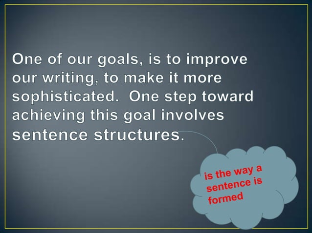 Sentence structure | PPT