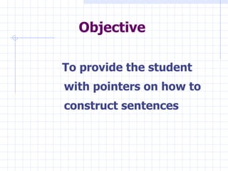 Sentence structure | PPT