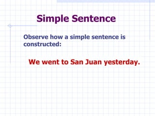 Sentence structure | PPT