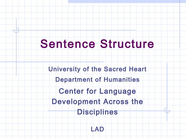 Sentence structure | PPT