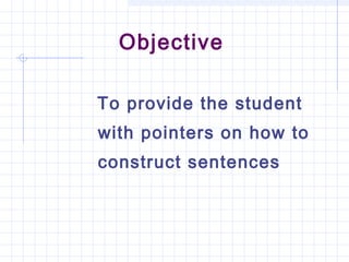 Sentence structure | PPT